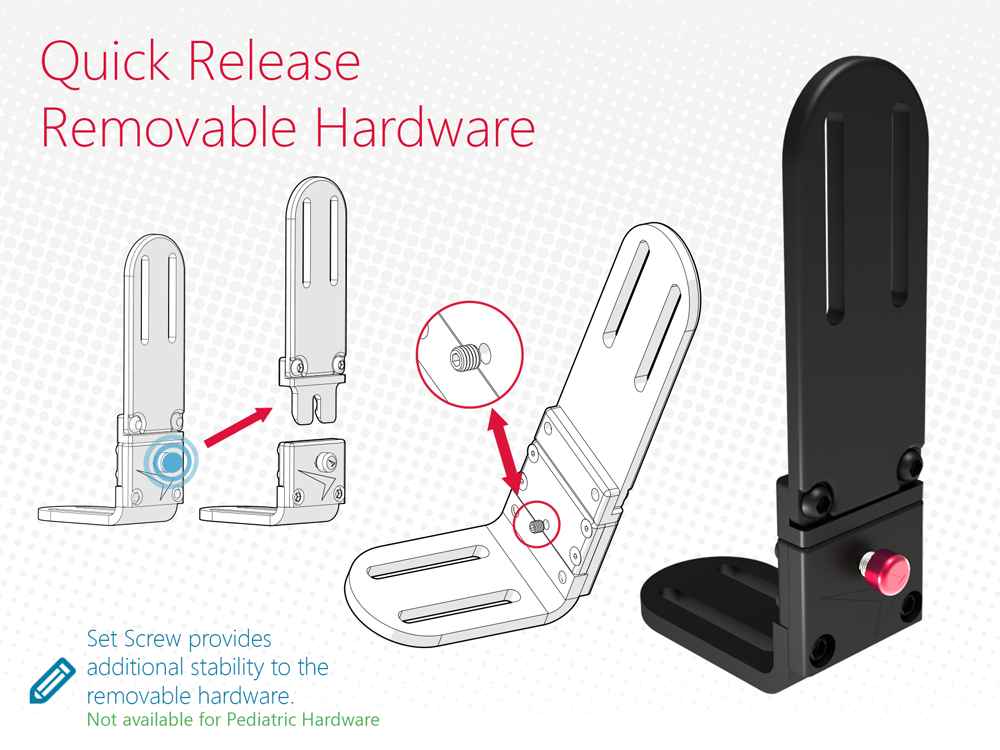 Pelvic (Hip/Thigh) Modular Hardware | Stealth Products, LLC.